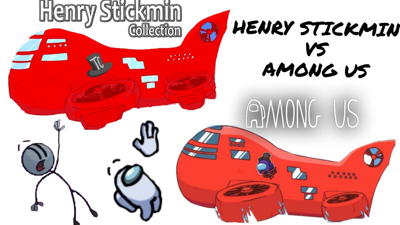 AMONG US VS HENRY STICKMIN | ROOMS OF THE AIRSHIP - YouTube