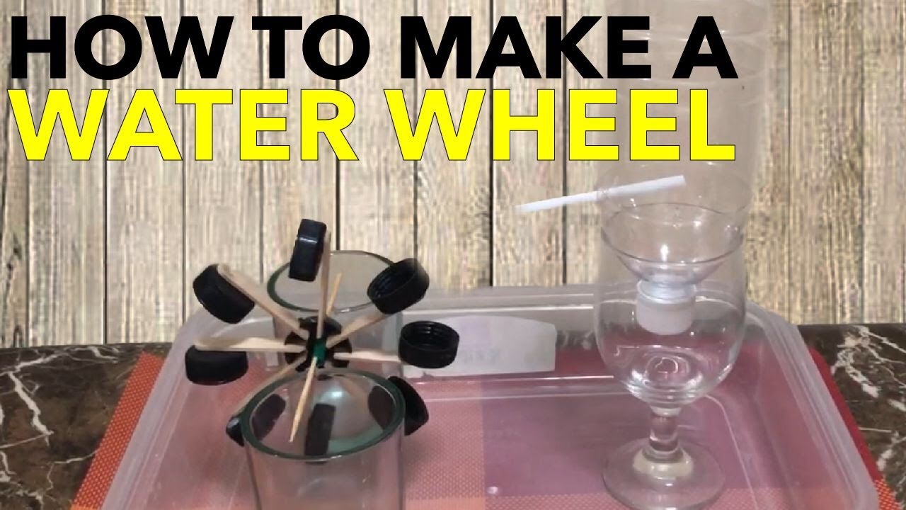 HOW TO MAKE A WATER WHEEL | JamHomeSciemce Experiment - YouTube