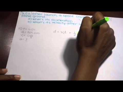 Video 8 Finding the Acceleration of a Space Shuttle - YouTube
