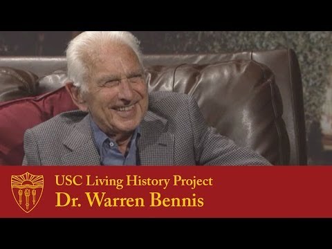 USC Living History Project - Warren Bennis (2012) - YouTube