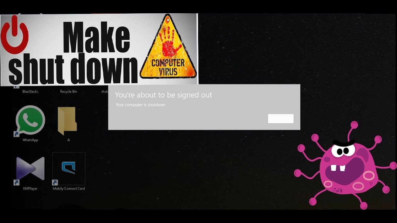 👍👍👍Shutdown Virus - YouTube