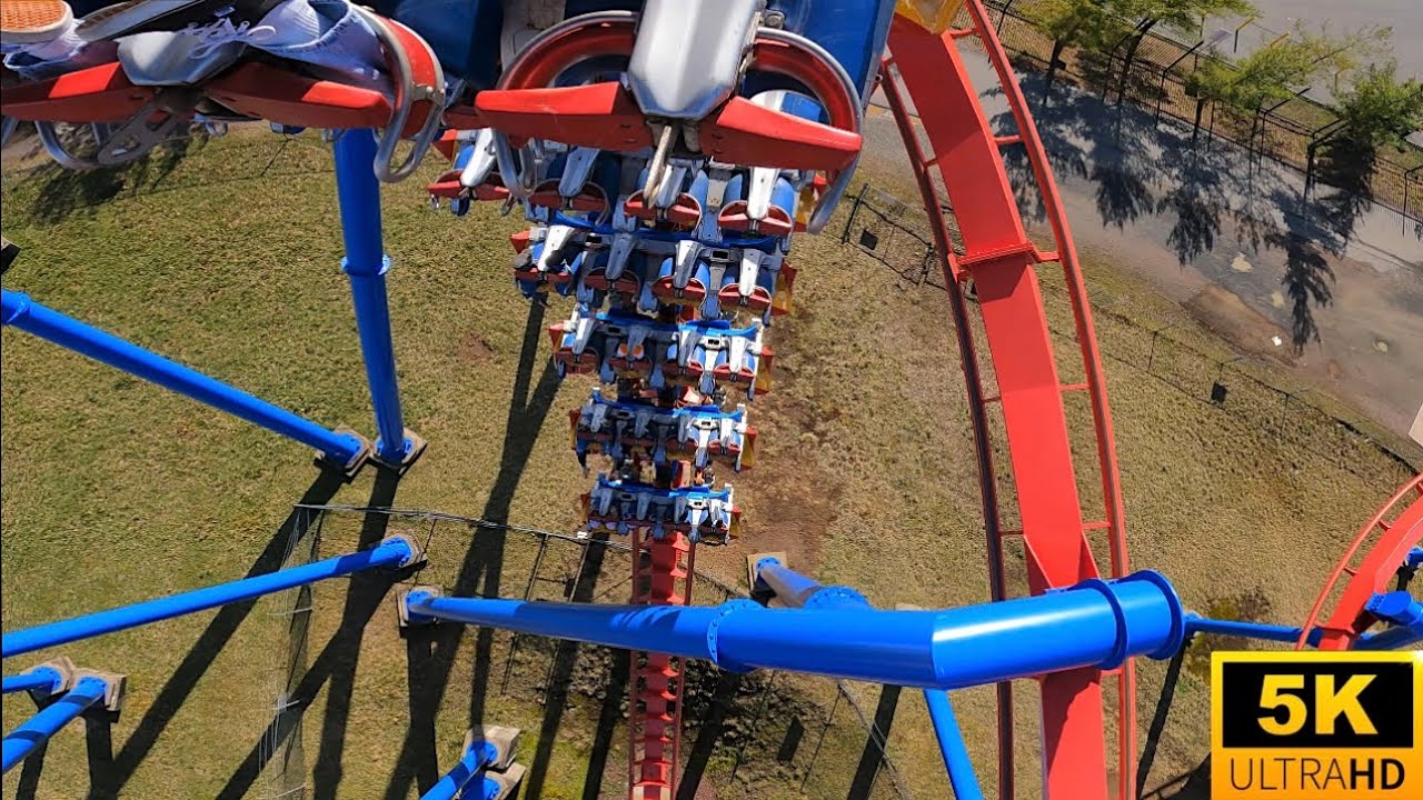 Superman Ultimate Flight POV 5K Back Row Six Flags Great Adventure, NJ ...