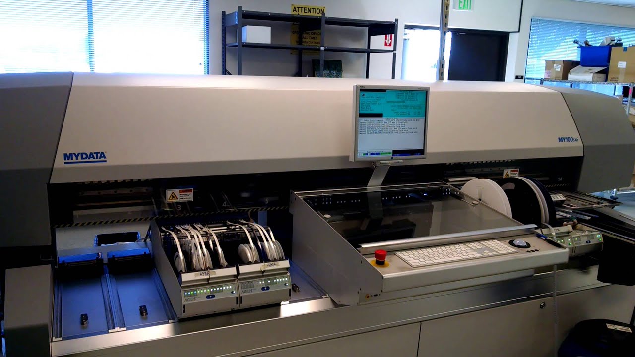 PCB Board Circuitry Component Pick and Place Machine in Action - YouTube