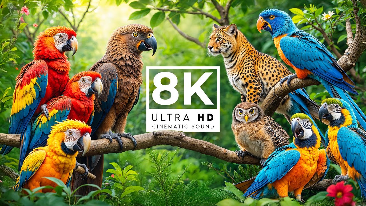 THE WONDERFUL BEAUTY OF WILD ANIMALS 8K ULTRA HD 60FPS | with Cinematic ...