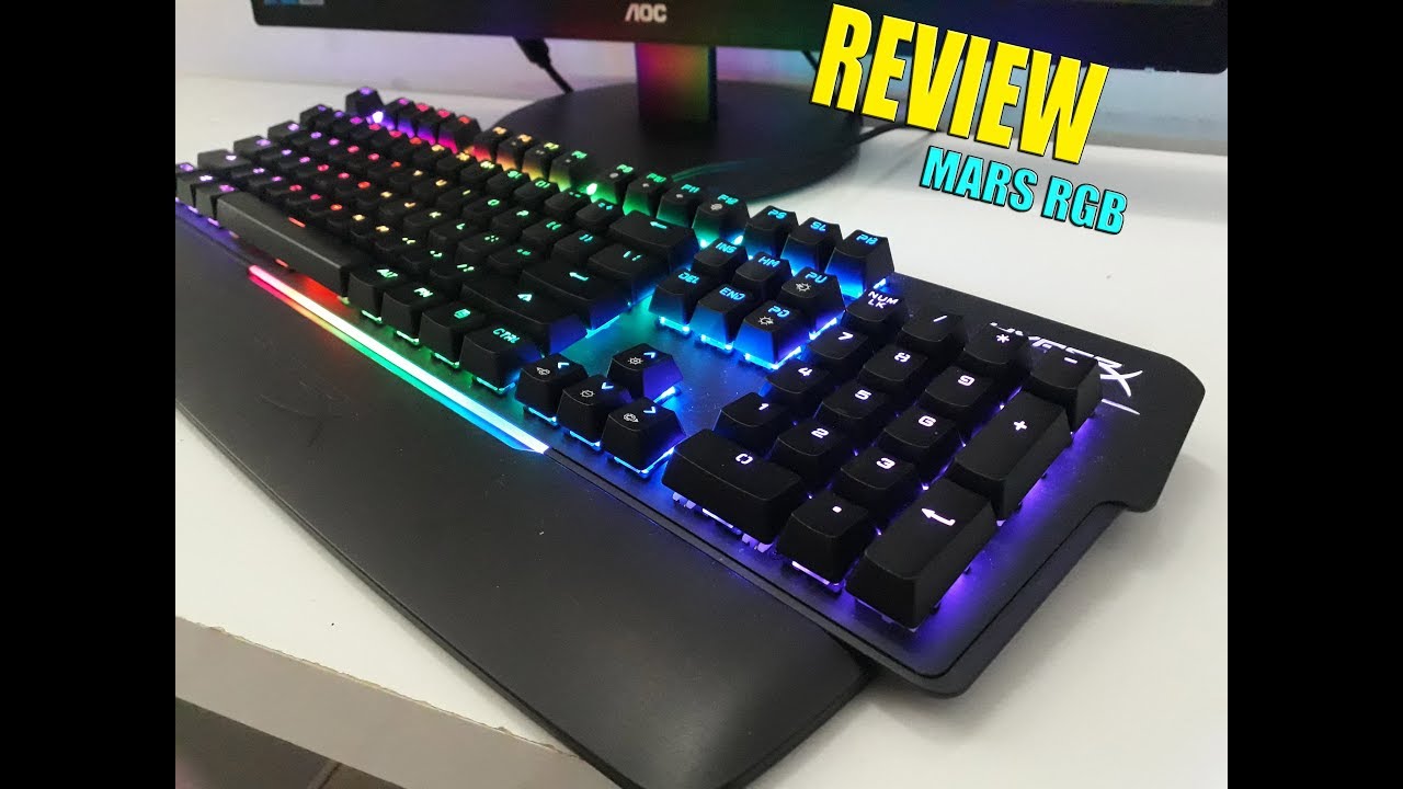 REVIEW TECLADO HYPERX MARS RGB - YouTube
