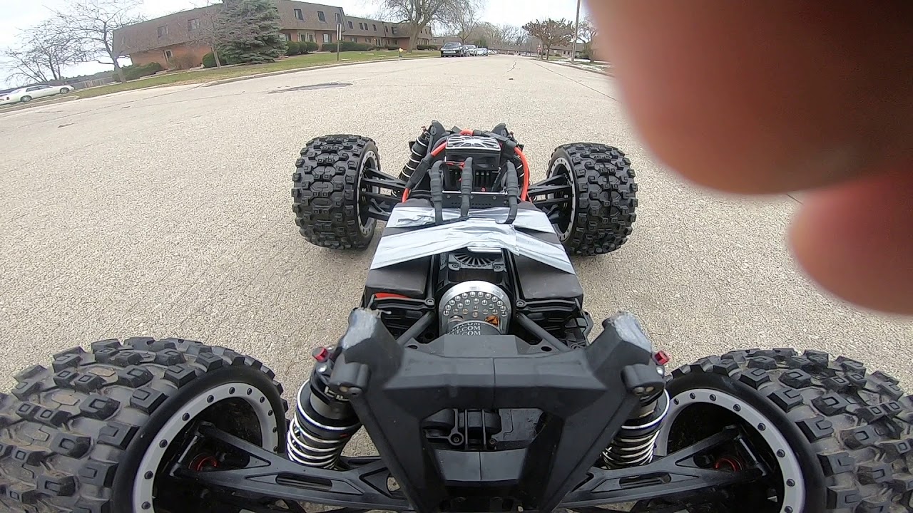 12s ready traxxas Xmaxx on 6s. first daylight run - YouTube