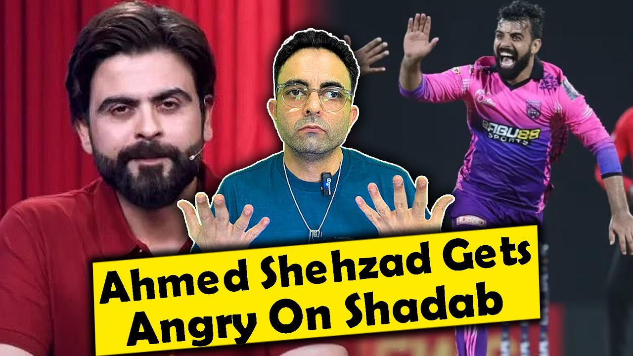 "There players have no shame." Ahmed Shahzad Criticizes Shadab Khan for playing cricket leagues ...