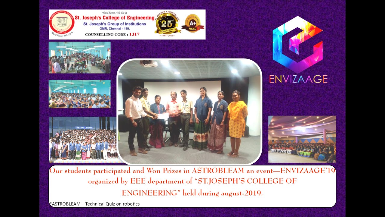 ENVIZAAGE'19 | ICUBE ROBOTICS | Robotics competition | Winners | St ...