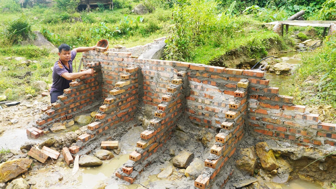 Build Mini Hydropower, Construction of Hydroelectric Power Plant with ...