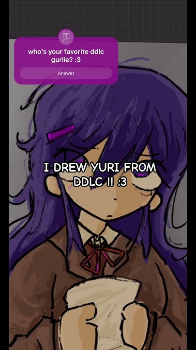 I think Sayori is my fav #dokidokiliterature #art #ddlc #ddlcyuri #drawing #artist - YouTube