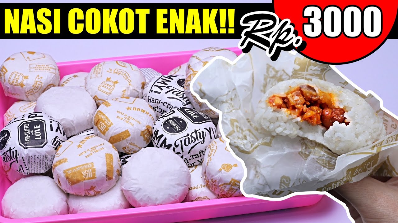 SEENAK INI CUMA Rp. 3000 | NASI COKOT EKONOMIS - YouTube