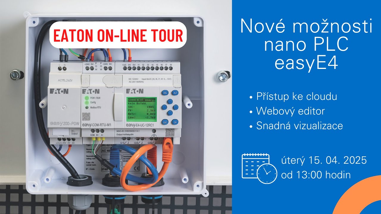 Nové možnosti nano PLC easyE4 15. 4. 2025 - YouTube