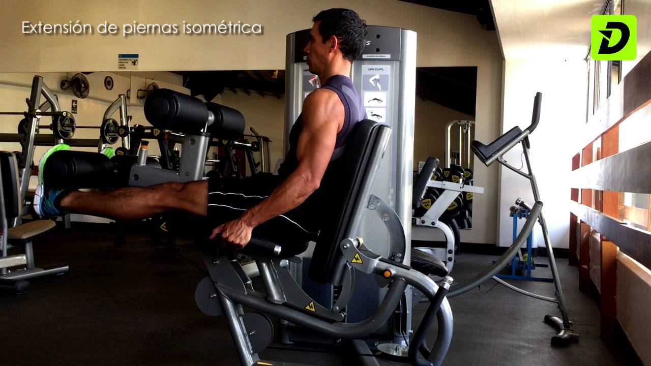 Extensión de piernas isométrica - YouTube