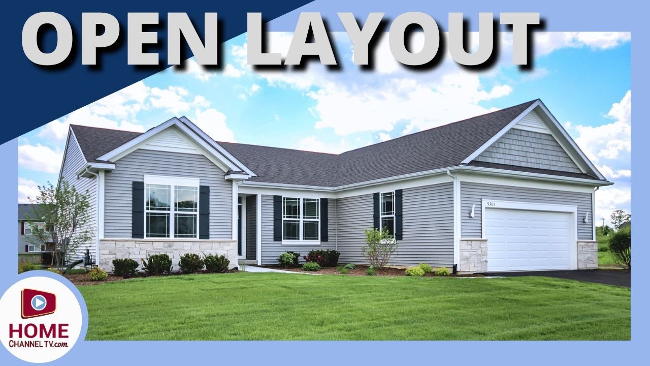 Loving This New Open Concept Ranch Home Design | Full Walkthrough Tour ...