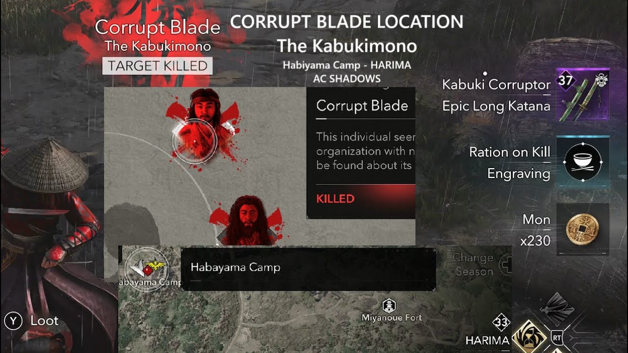 CORRUPT BLADE LOCATION - The Kabukimono - Assassination Target ...