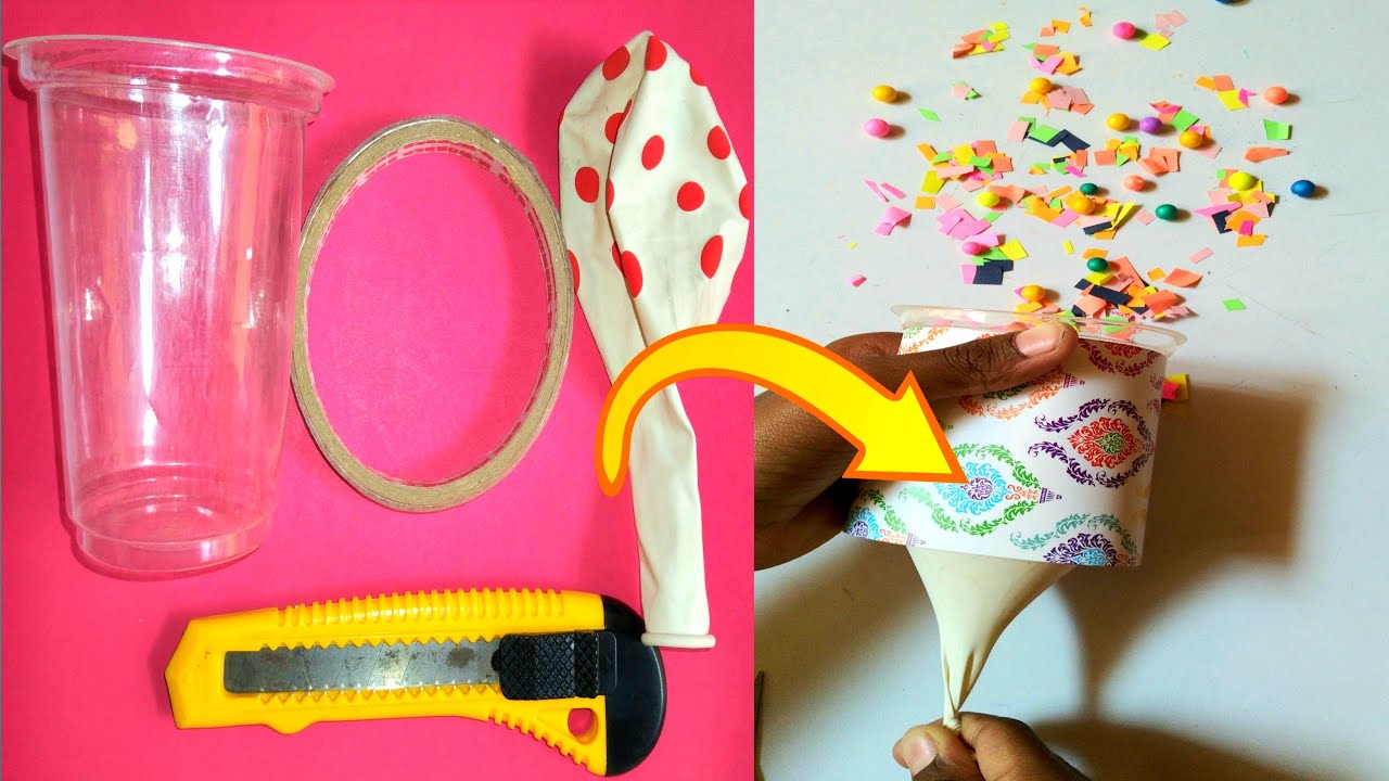 Party Popper Making Easy | How to make Party Popper Easy | DIY Birthday ...