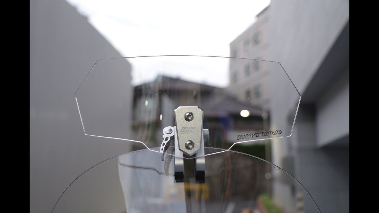 [윈드스크린] MSR 보조스크린 Extension Universal Adjustable Windscreen - YouTube