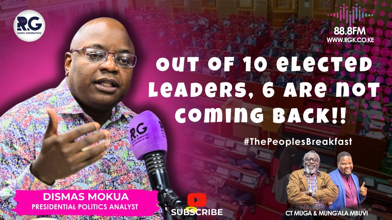 Out of 10 Elected Leaders, 6 Are Not Coming Back 2027!! ~ Dismas Mokua ...