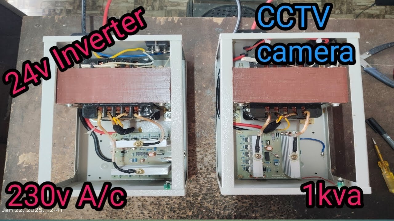 12v and 24v 230v 1kva inverter for CCTV camera 📸 - YouTube