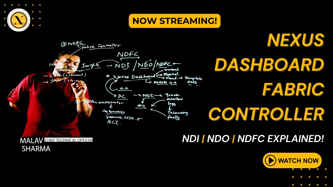 Cisco Nexus Dashboard | NDI | NDO | NDFC Explained by Mr. Malav Sharma | Nitiz Sharma Global ...