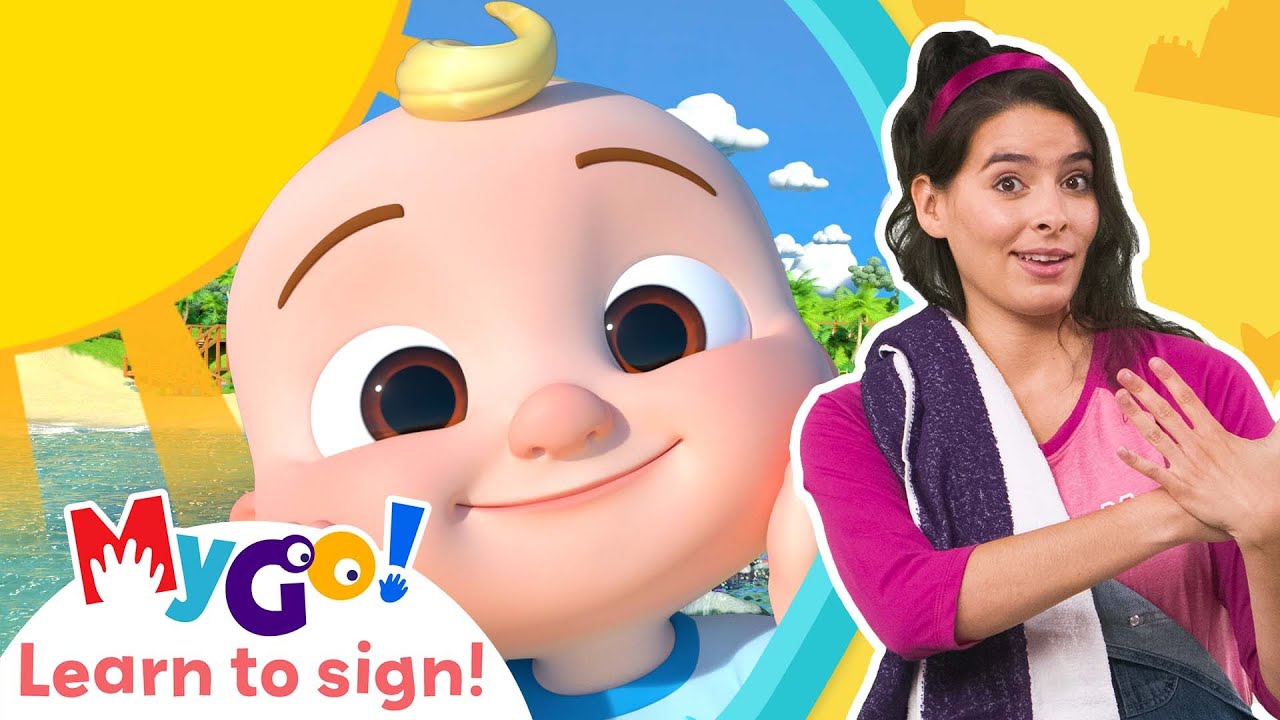 Beach Song | CoComelon Nursery Rhymes | Sign with Me - MyGo! Sign ...