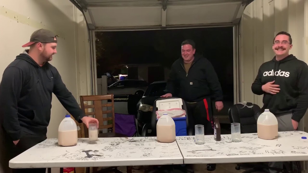 MILK CHALLENGE!! (SO MUCH PUKE) PROJECTILE VOMIT!! - YouTube