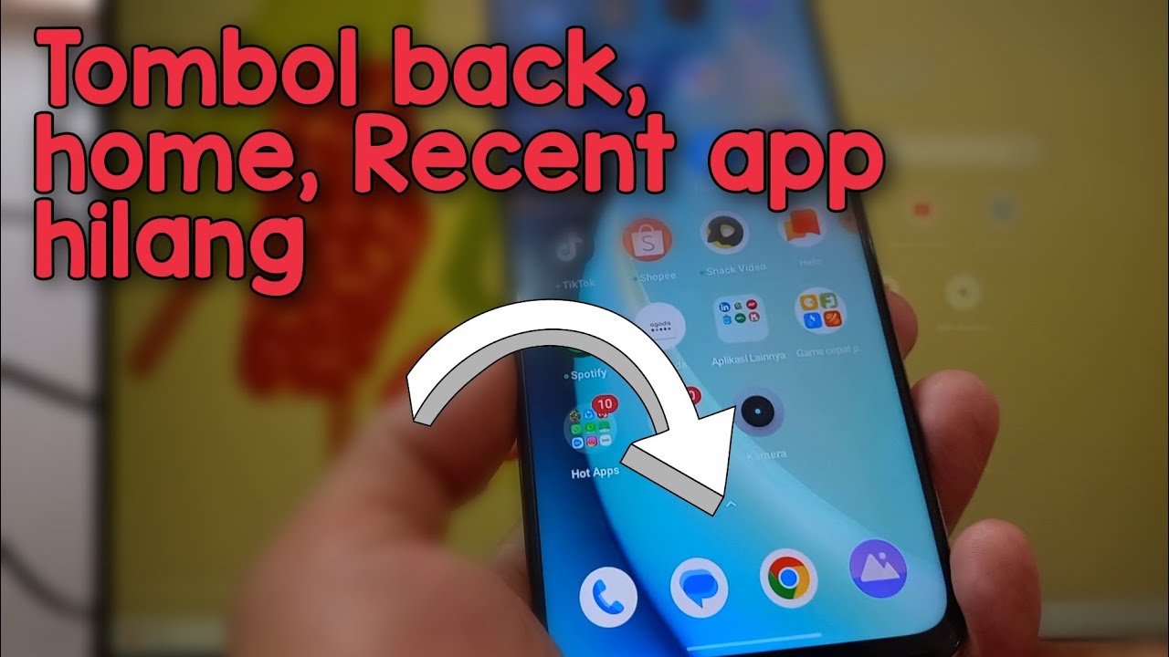 Cara Menghilangkan Tombol Back/Kembali di HP Realme C55 Realme UI 4.0 ...