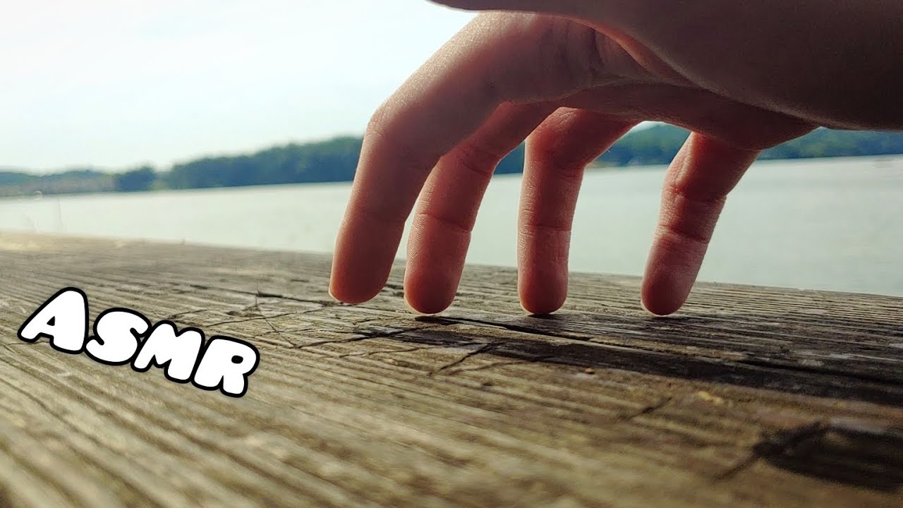 Nature ASMR at Lake 🐟 Camera Tapping, Concrete, Scurrying, Air Tracing ...