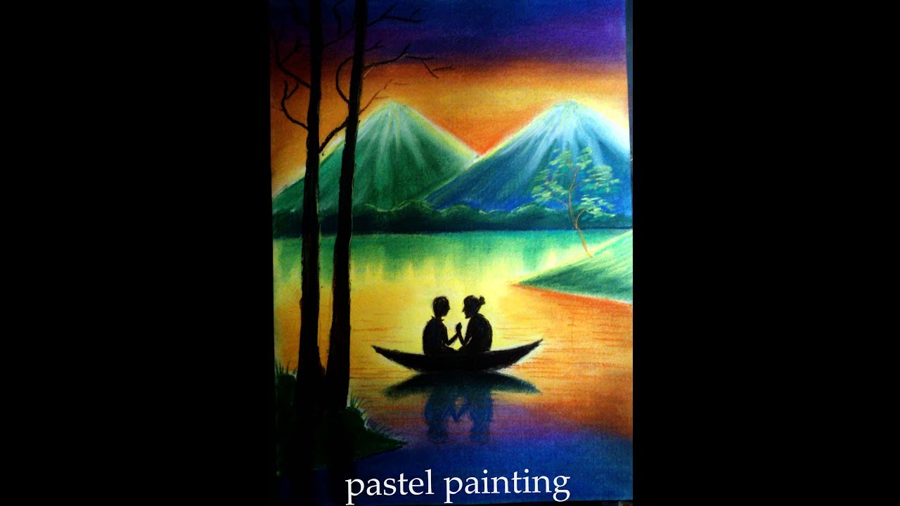 how to paint sunsets with soft pastel - YouTube