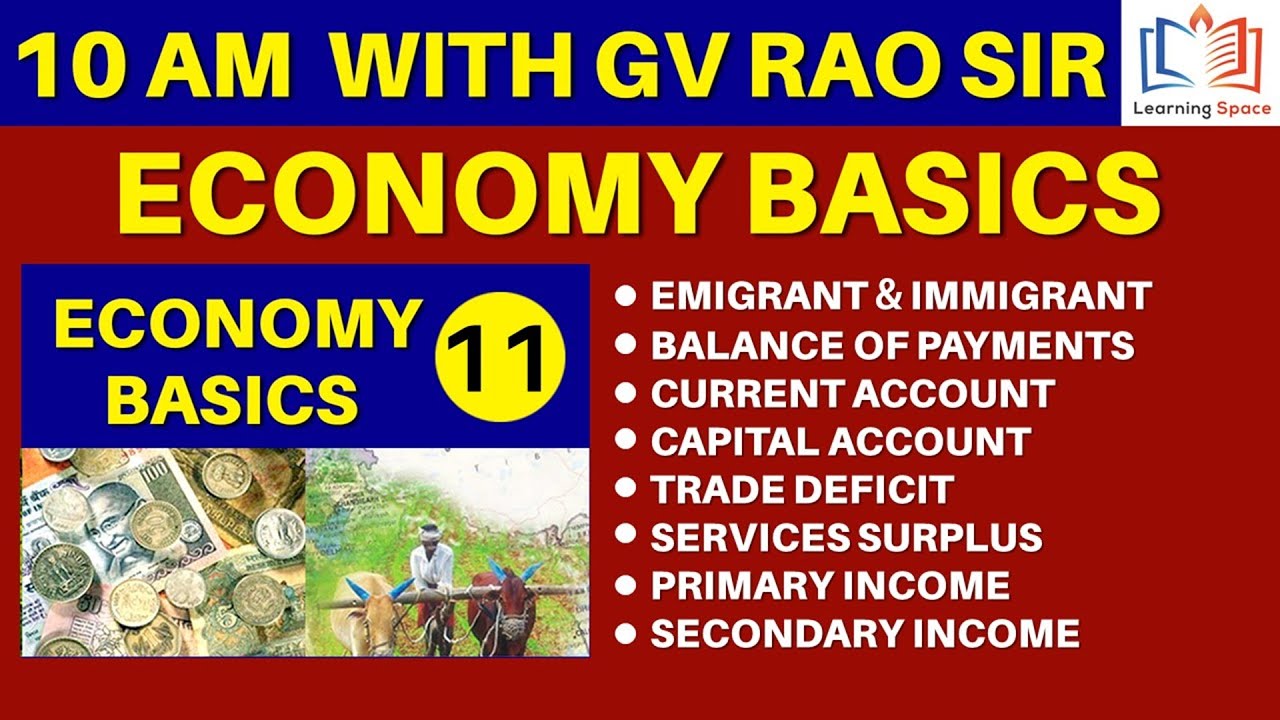 10 AM with G V Rao Sir || Economy Basics - 11 || IAS Group 1 Group 2 by ...