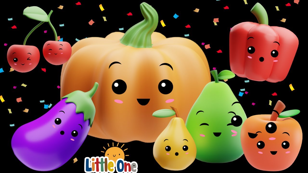 Dancing veggies -Dancing fruits- CUTE Animation - Baby Sensory video ...