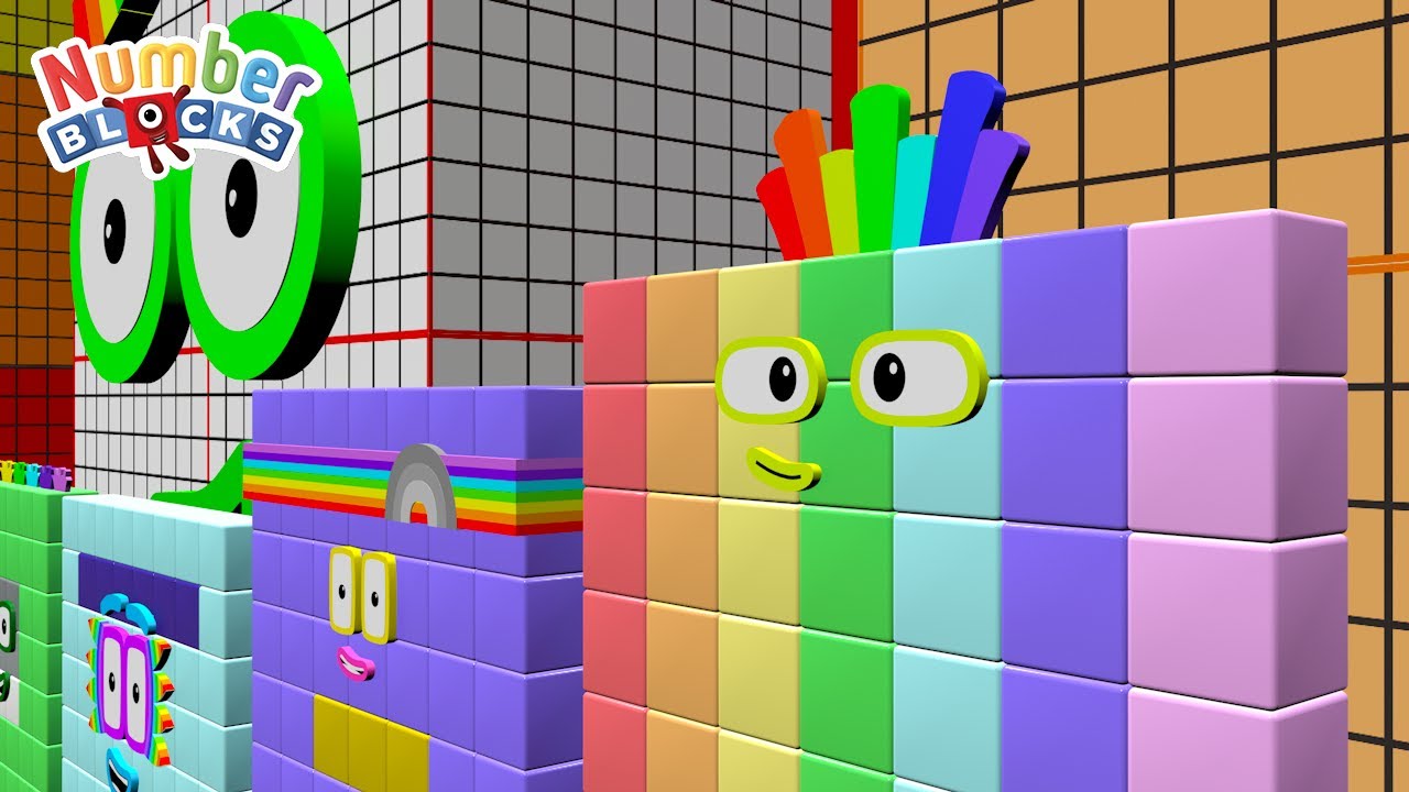 New Meta Numberblocks Cube Seven Club 1 - 70 Song - Learn to Count Big ...