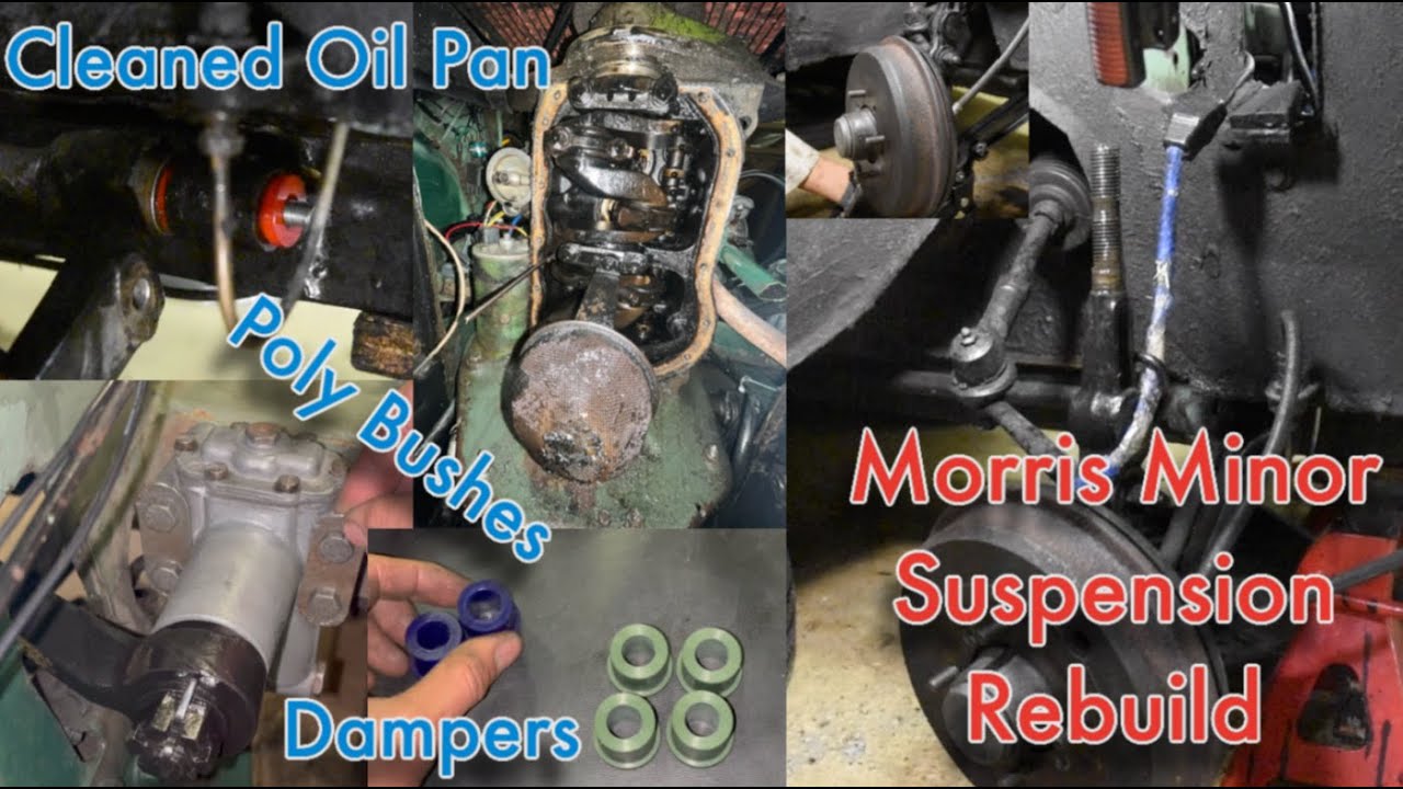Morris Minor Suspension Rebuild + Clean Oil Pan - YouTube