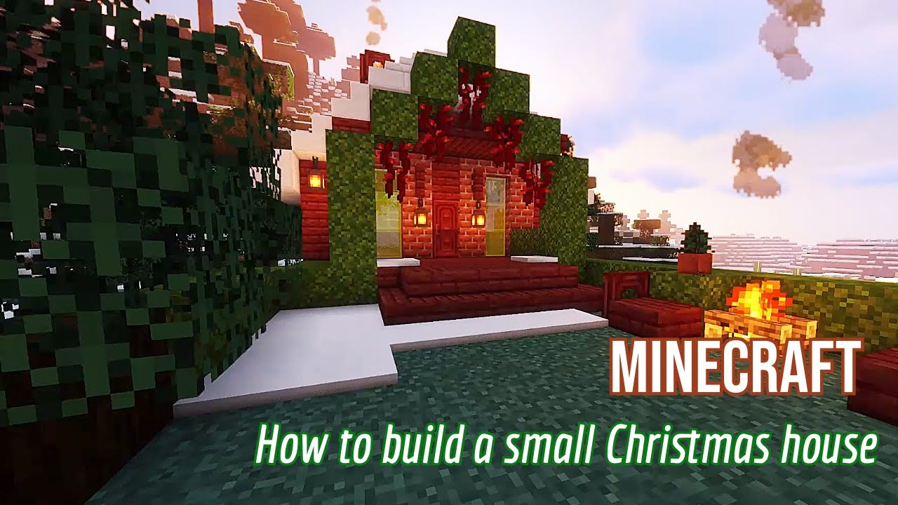 How to build a Christmas house // Minecraft Building - YouTube
