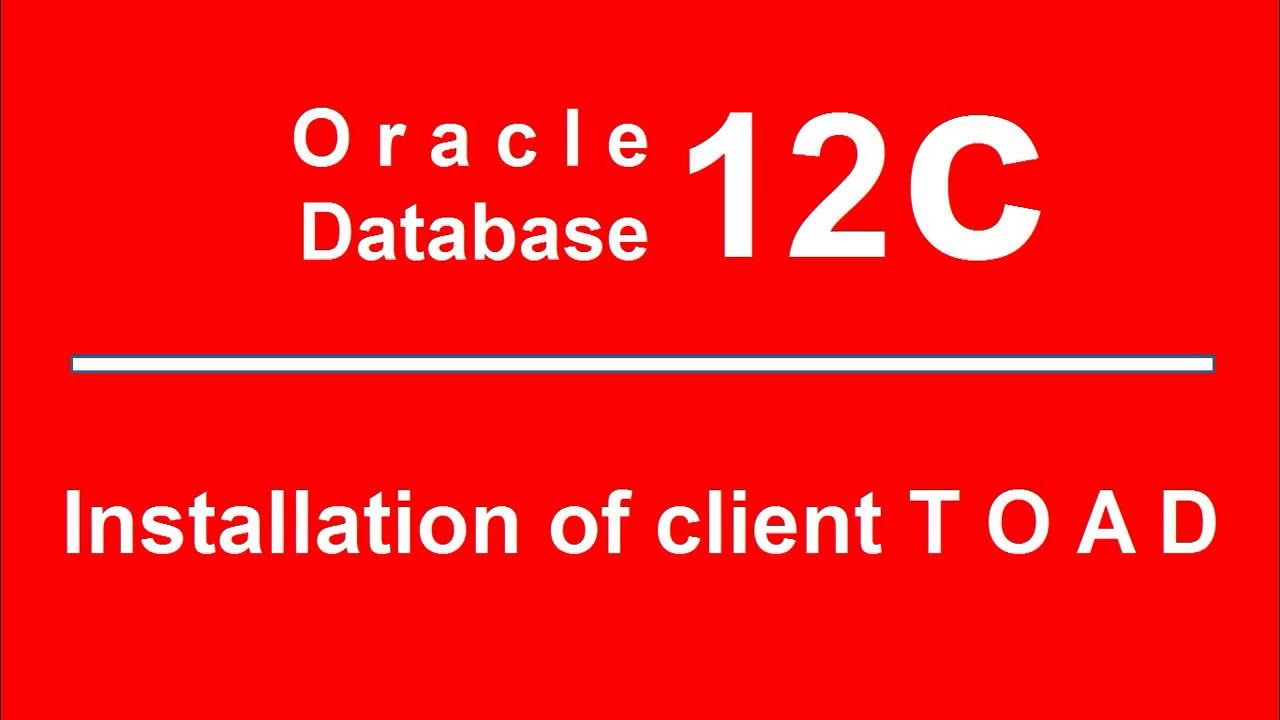 Oracle SQL PLSQL 12C Tutorial 3 How to Install TOAD Oracle Client on Window 8 and 8 1 - YouTube