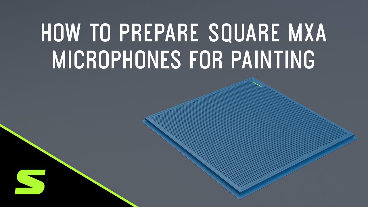 How to Prepare Square MXA Microphones for Painting - YouTube