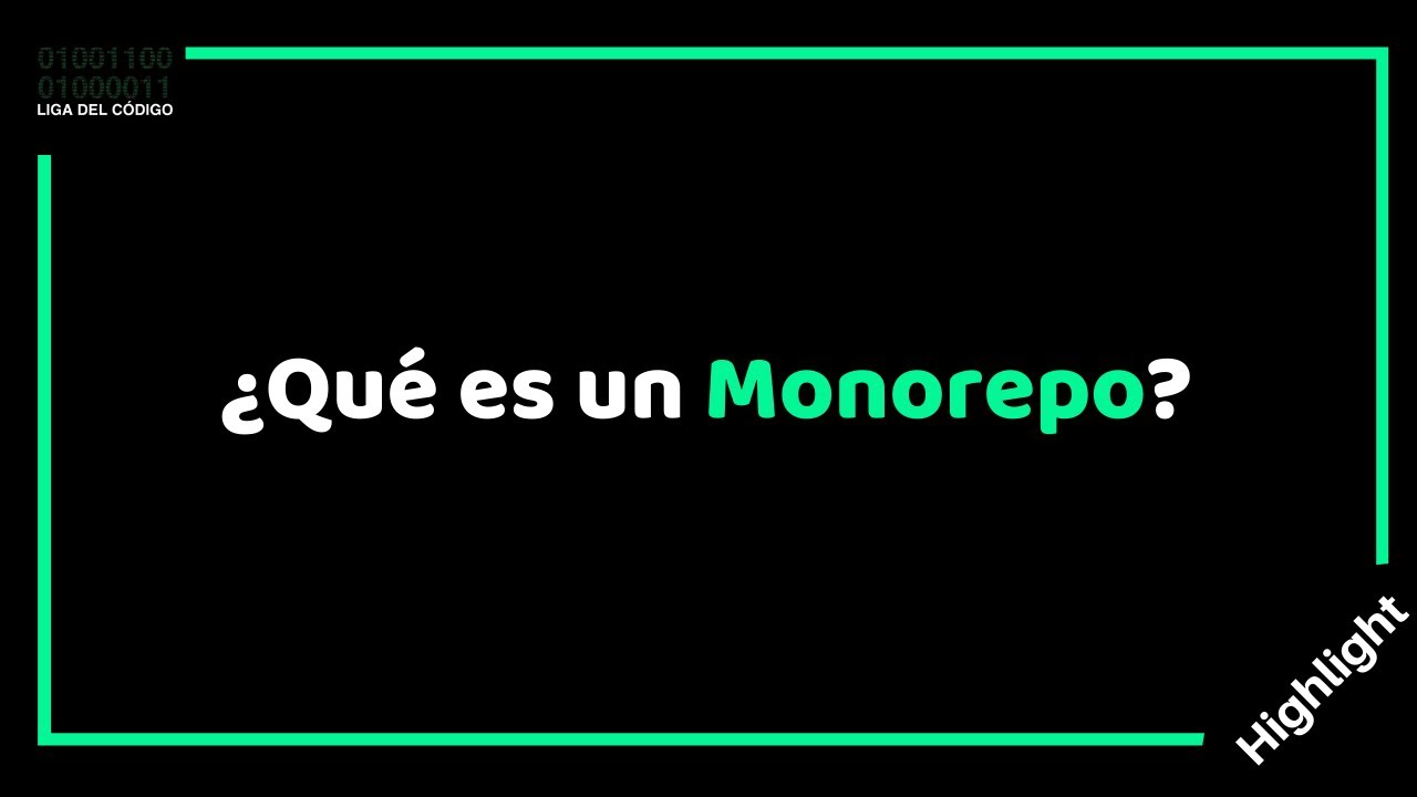¿Qué es un monorepo? - YouTube