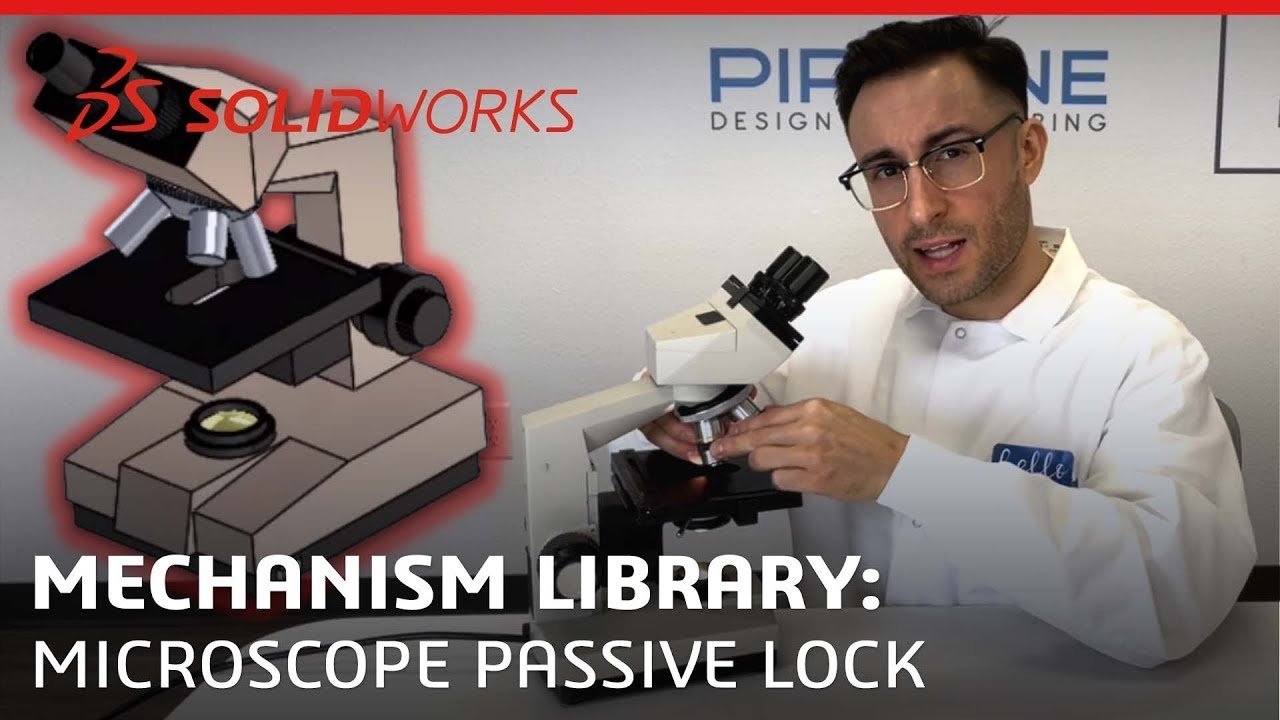 Mechanism Library Microscope Passive Lock SOLIDWORKS Tutorial - YouTube