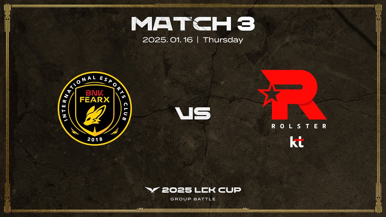 BFX vs KT | Match 3 Highlights 01.16 | 2025 LCK CUP Group Battle - YouTube