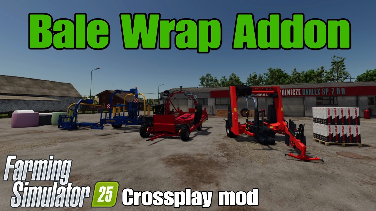 Bale Wrap Addon / FS25 crossplay mod - YouTube