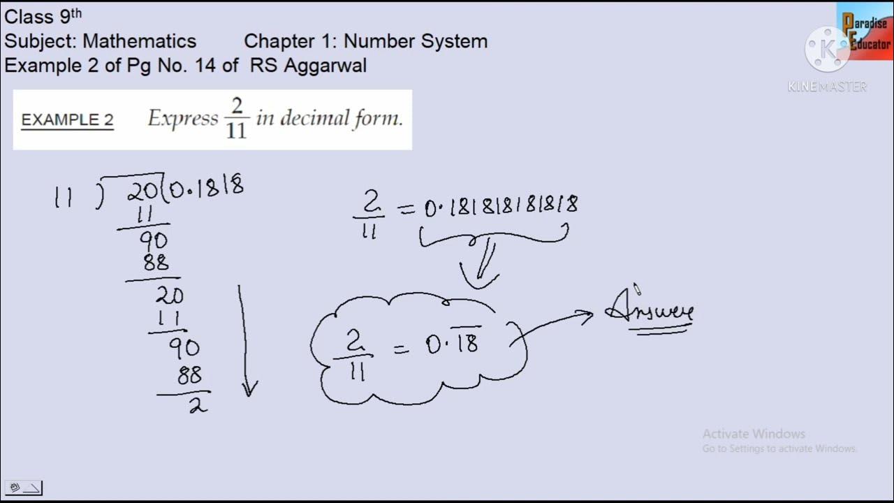 Express 2 11 In Decimal Form Class 9 Example 2 Pg 14 Ch 1 Number express-2-11-in-decimal-form-class-9-example-2-pg-14-ch-1-number