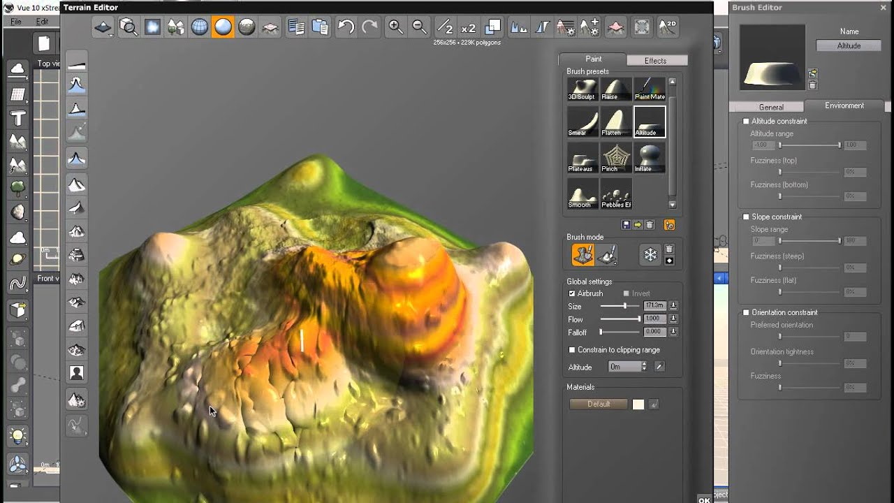 VUE-terrain editor basic - YouTube