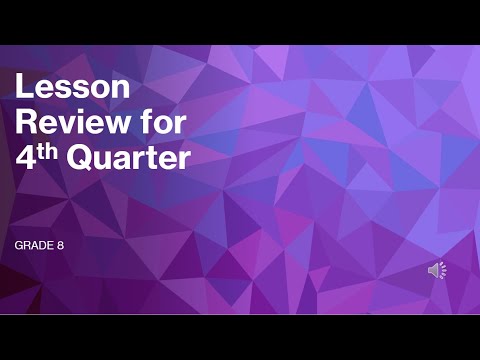 Lesson Review for 4th Quarter Grade 8 Mathematics - YouTube