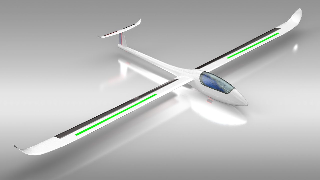 Glider Cad Model Animation With SOLIDWORKS - YouTube