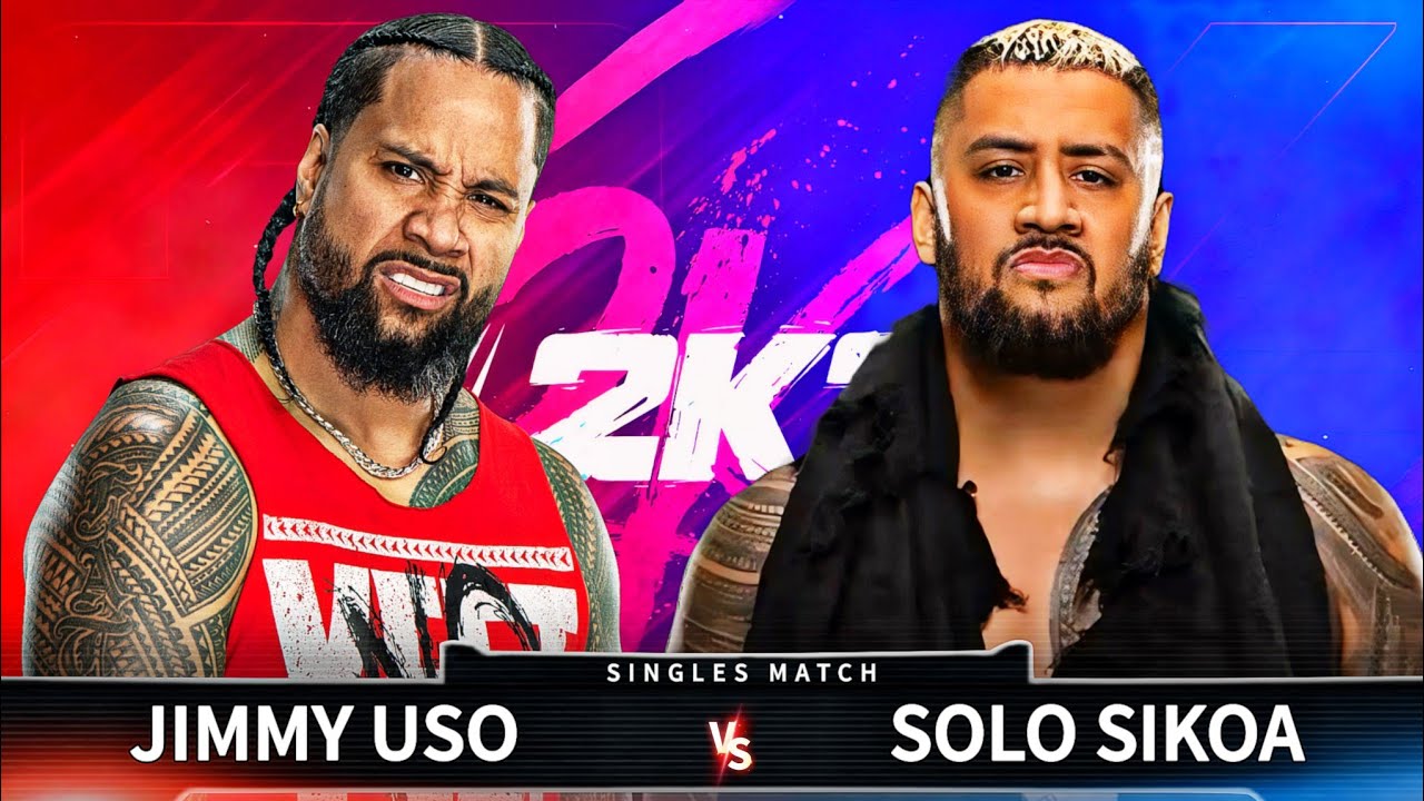 Jimmy Uso Vs Solo Sikoa - Singles Match at WWE SmackDown - YouTube