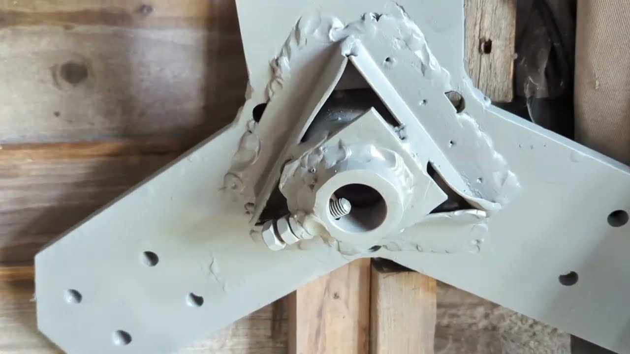 New Wind Turbine Project - Support Struts Metal Painting with Zinc Anti ...