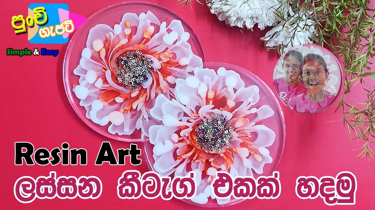 Make Beautiful Key tag Rasin Art - YouTube