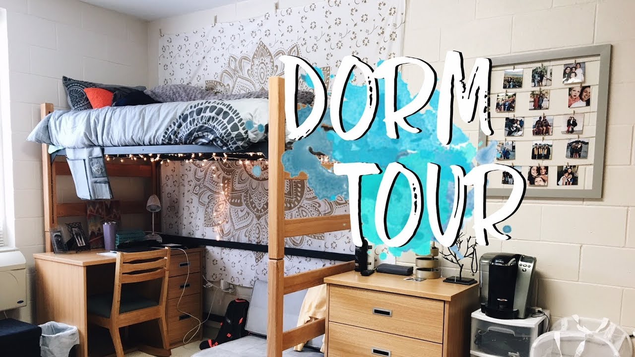 COLLEGE DORM TOUR 2017 - YouTube