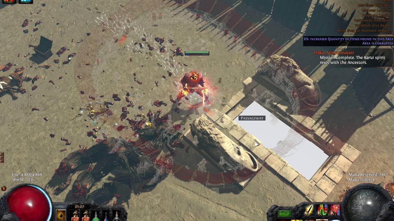 [PoE 2.3] A mildly interesting entrance in an arena map - YouTube