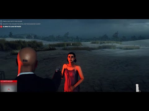 Alma Reynard drowns in the ocean in a kill everyone challenge - Hitman ...